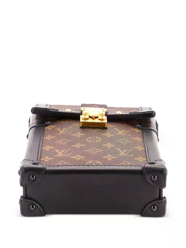 LOUIS VUITTON Vertical Trunk Pochette Monogram Canvas Crossbody Bag