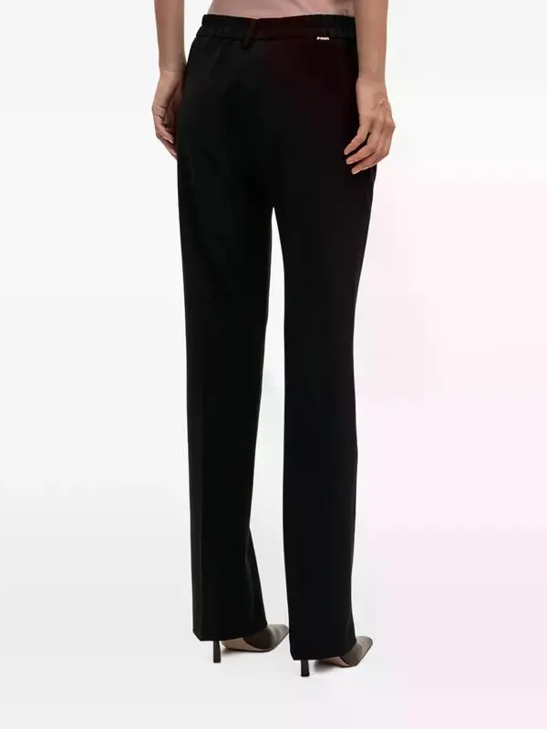 TWINSET Pressed-crease Straight-leg Trousers
