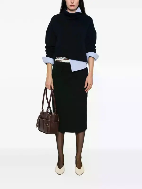 Maje Roll-neck Knitted Sweater