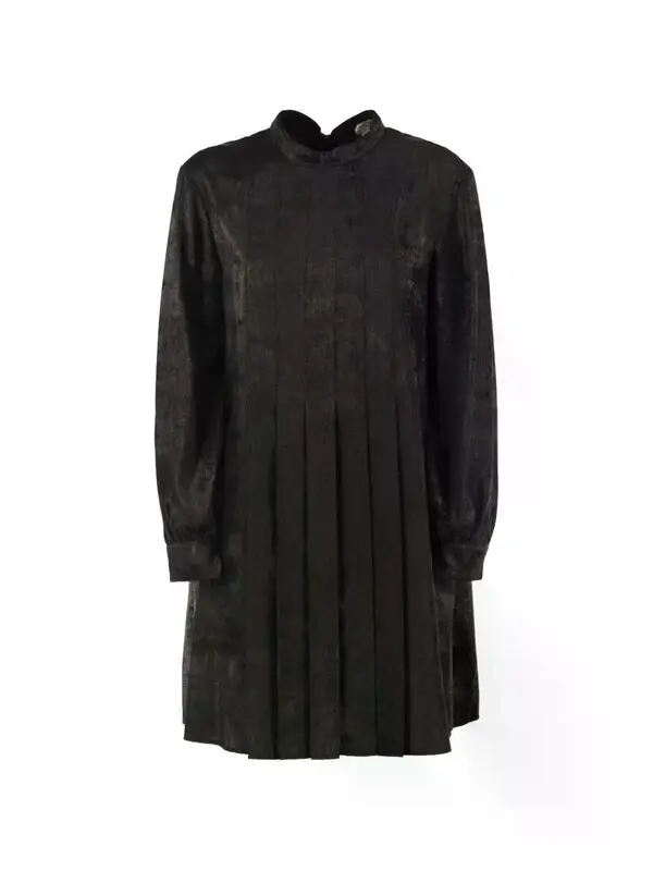 Max Mara Pleated Satin-effect Mini Dress