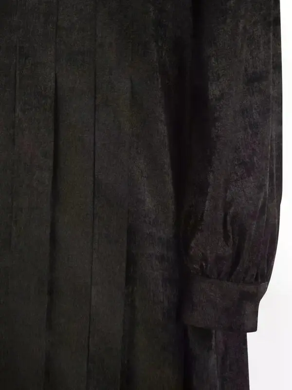 Max Mara Pleated Satin-effect Mini Dress