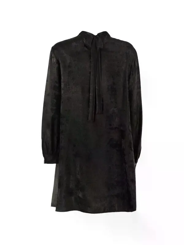 Max Mara Pleated Satin-effect Mini Dress