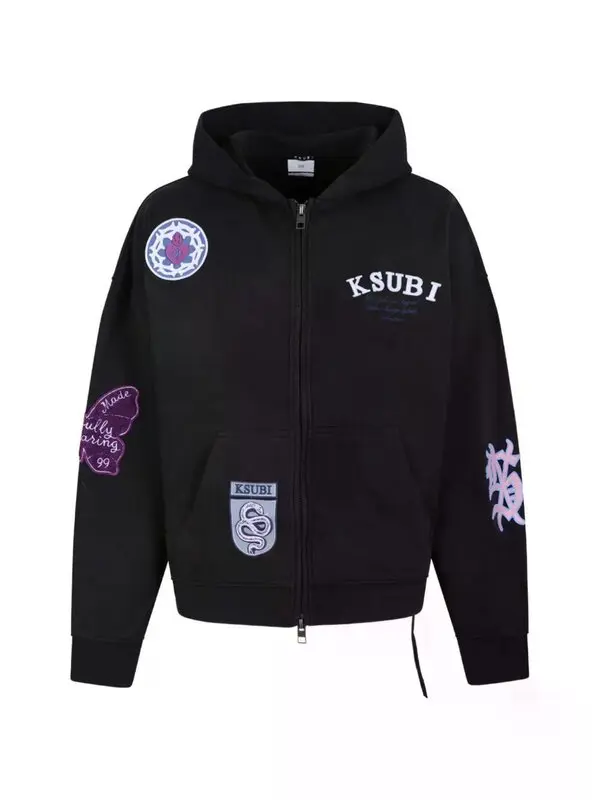 Ksubi Genesis Ekcess Logo-patch Zip-up Hoodie