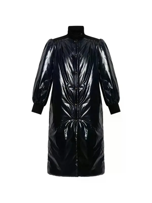 Chloé Long Utilitarian Coat In Shiny Nylon