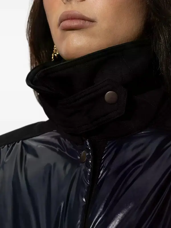 Chloé Long Utilitarian Coat In Shiny Nylon