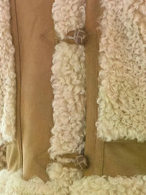 VEGANCODE Faux-fur Panelled Jacket