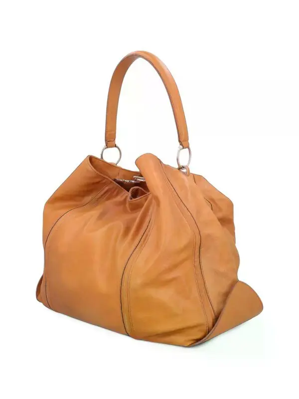 Gianfranco Ferre Slouchy Leather Tote Bag