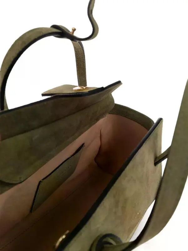 HIDESINS Small Flap Suede Tote Bag