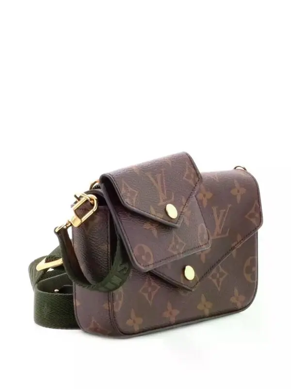 LOUIS VUITTON Felicie Strap & Go Handbag Monogram Canvas Crossbody Bag