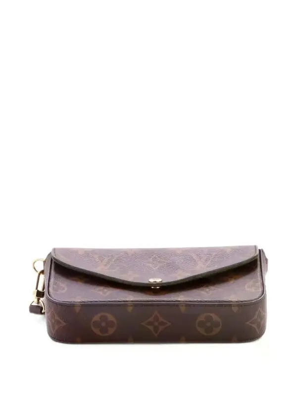 LOUIS VUITTON Felicie Strap & Go Handbag Monogram Canvas Crossbody Bag