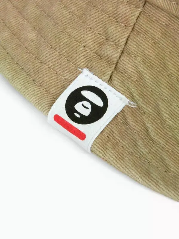 AAPE BY *A BATHING APE Moonface Embroidered Bucket Hat