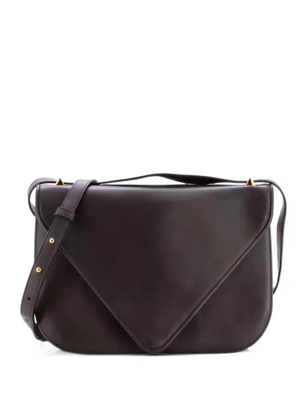 Bottega Veneta Mount Leather Medium Shoulder Bag - Brown