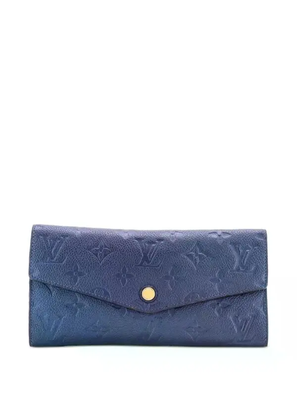 LOUIS VUITTON Curieuse Wallet Monogram Empreinte Leather Small Wallets - Blue