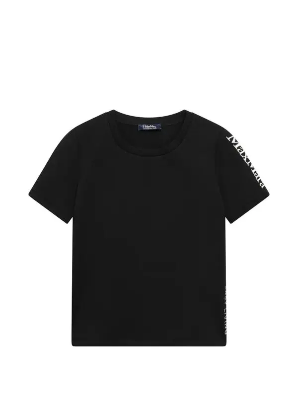 Max Mara Logo-print Short-sleeved T-shirt - Black