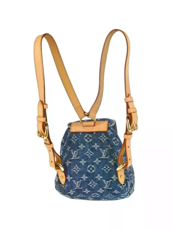 LOUIS VUITTON 2006 Mini Monogram Denim Sac A Dos Backpack