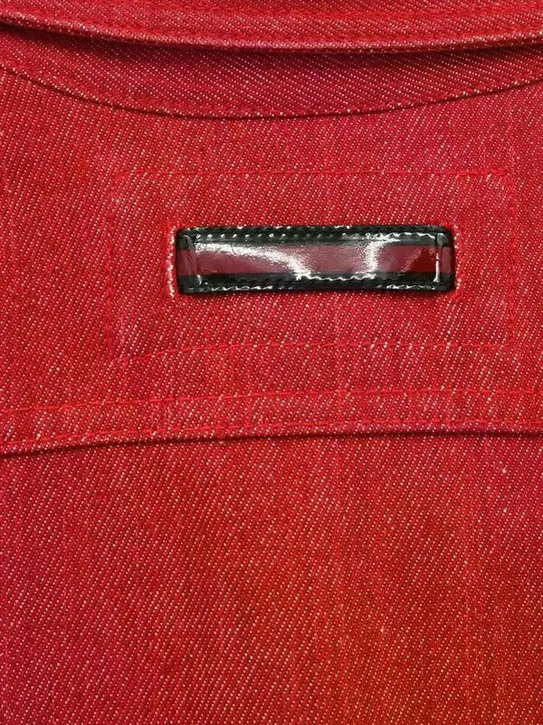 Gucci Panelled Denim Jacket - Red