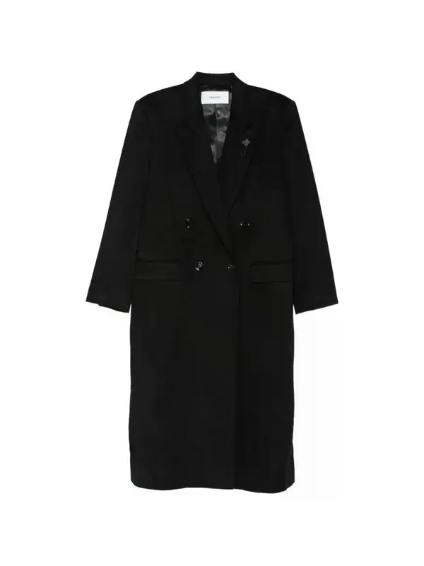 LARDINI Martin Double-breasted Peaked-lapel Coat
