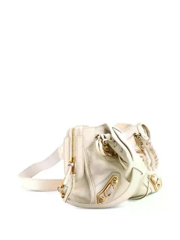 Balenciaga City Classic Metallic Edge Bag Leather Mini Satchel - Neutrals