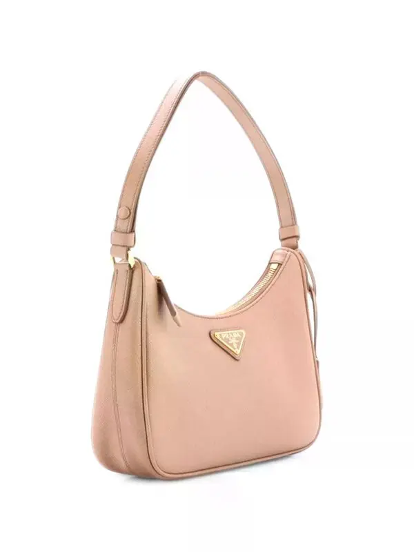 Prada Re-edition Hobo Saffiano Leather Mini Shoulder Bag