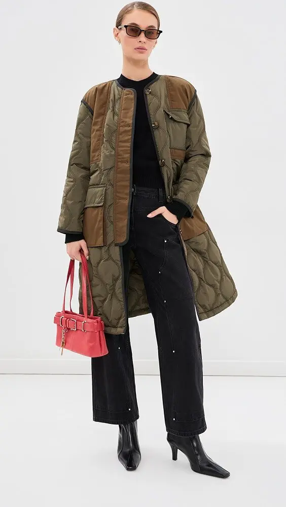 3.1 Phillip Lim Quilted Nylon Combo Coat