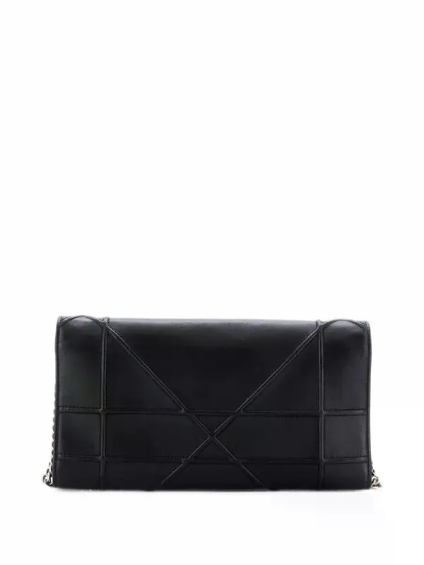 Dior Diorama Croisiere Chain Wallet Lambskin Crossbody Bag - Black