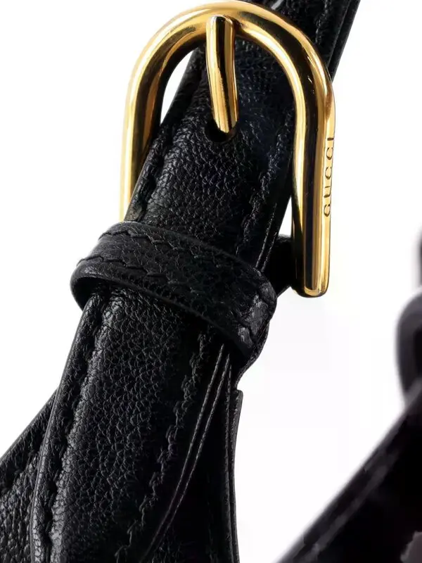 Gucci Aphrodite Leather Medium Shoulder Bag - Black