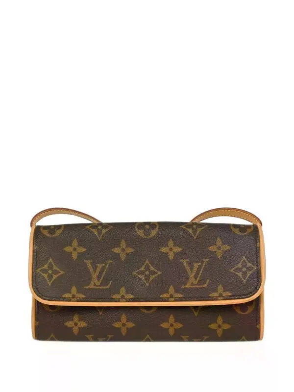 LOUIS VUITTON Monogram Pochette Twin Pm Shoulder Bag - Brown