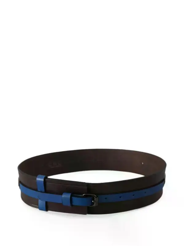 Costume National Leather Buckle Belt - Brown