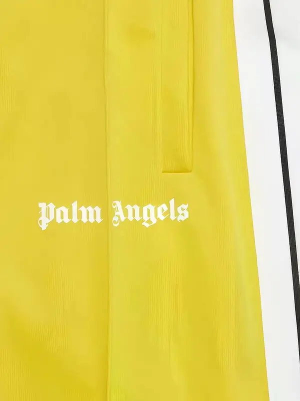 Palm Angels Logo-print Side-stripe Shorts