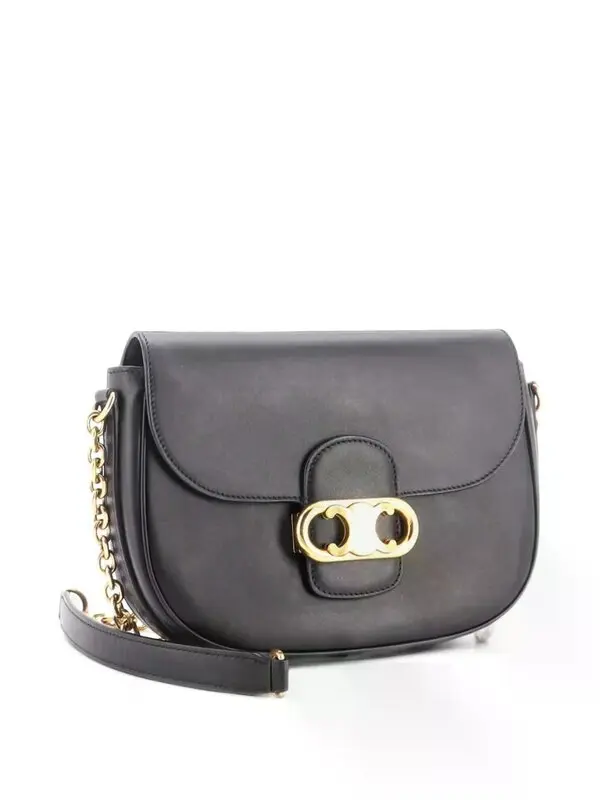 Celine Chaine Maillon Triomphe Bag Leather Medium Crossbody Bag