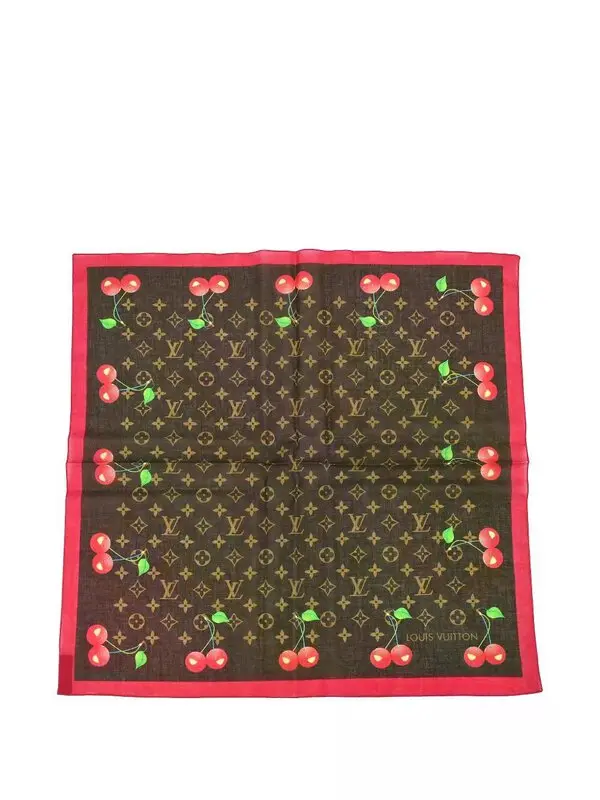LOUIS VUITTON Monogram Cherry Scarf