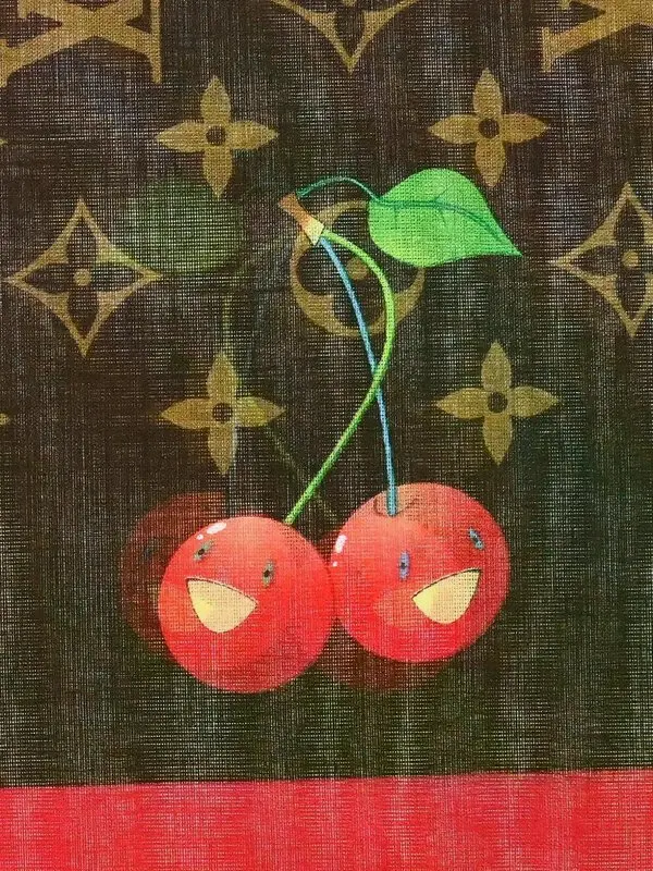 LOUIS VUITTON Monogram Cherry Scarf