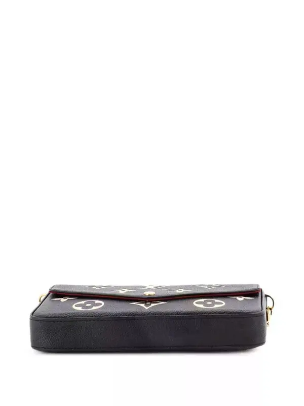 LOUIS VUITTON Felicie Pochette Bicolor Monogram Empreinte Giant Crossbody Bag