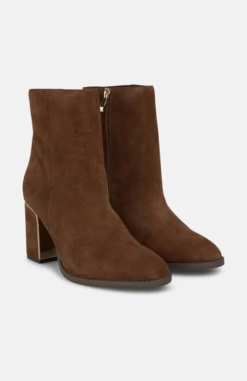 ALMA EN PENA Heeled Ankle Boot Detail - Camel