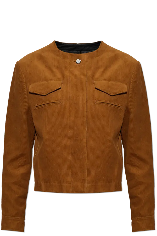 Tory Burch Corduroy Jacket With Pockets - Brown