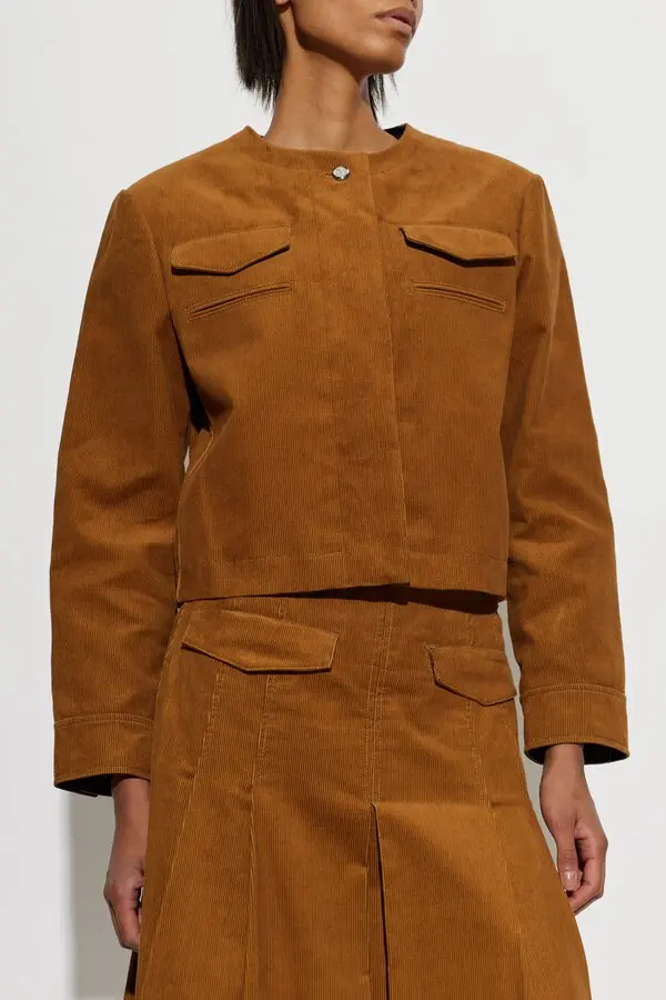 Tory Burch Corduroy Jacket With Pockets