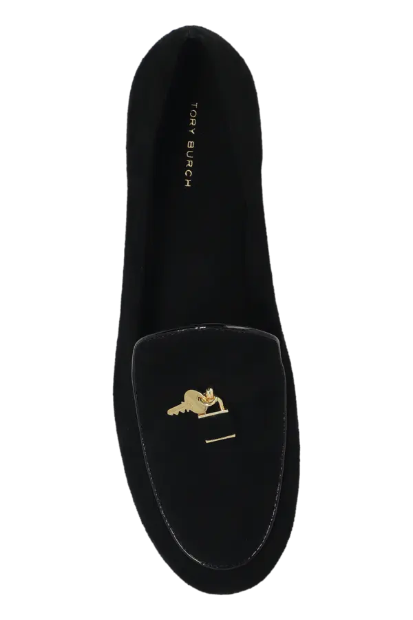Tory Burch Suede Loafers ‘lock Smoking