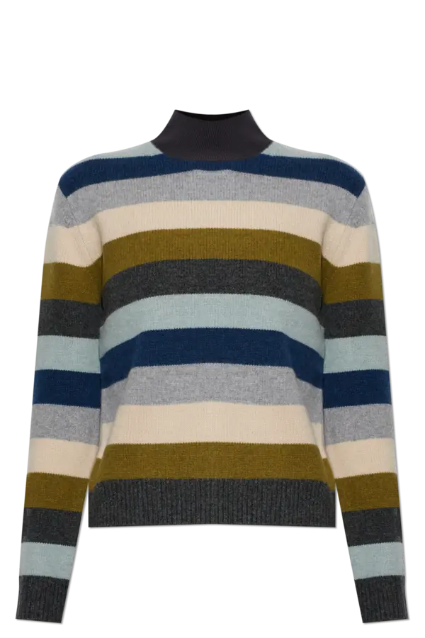Tory Burch Wool Sweater With A Stand-up Collar