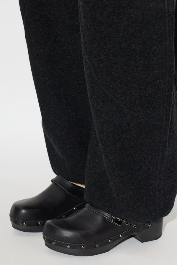 DR. SCHOLL'S SHOES Leather Mules ‘pescura Robin