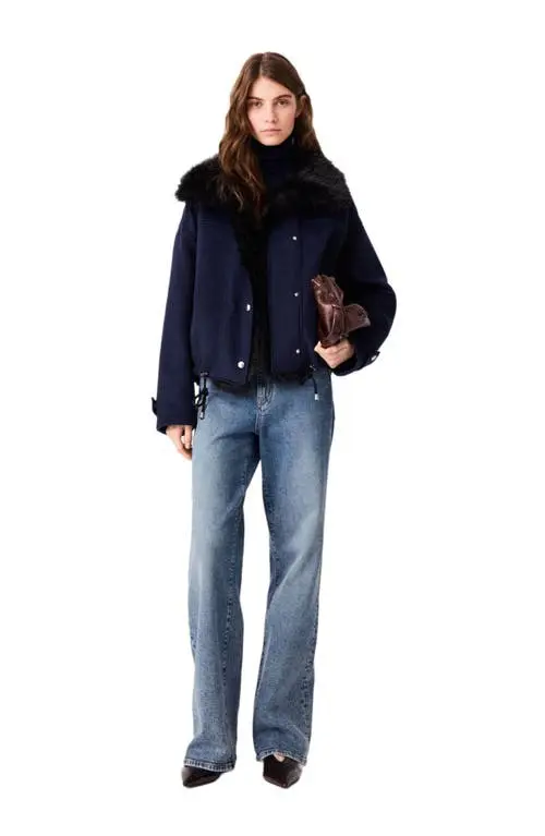 Maje Short Double-faced Coat