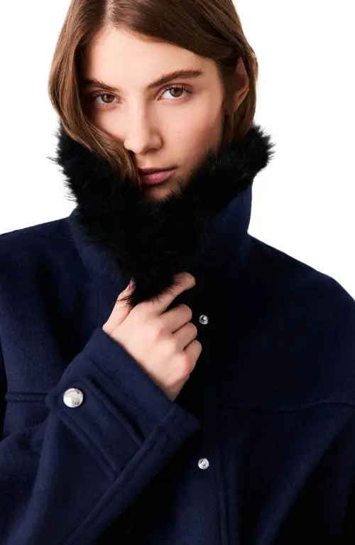Maje Short Double-faced Coat