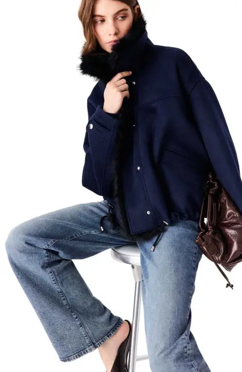Maje Short Double-faced Coat