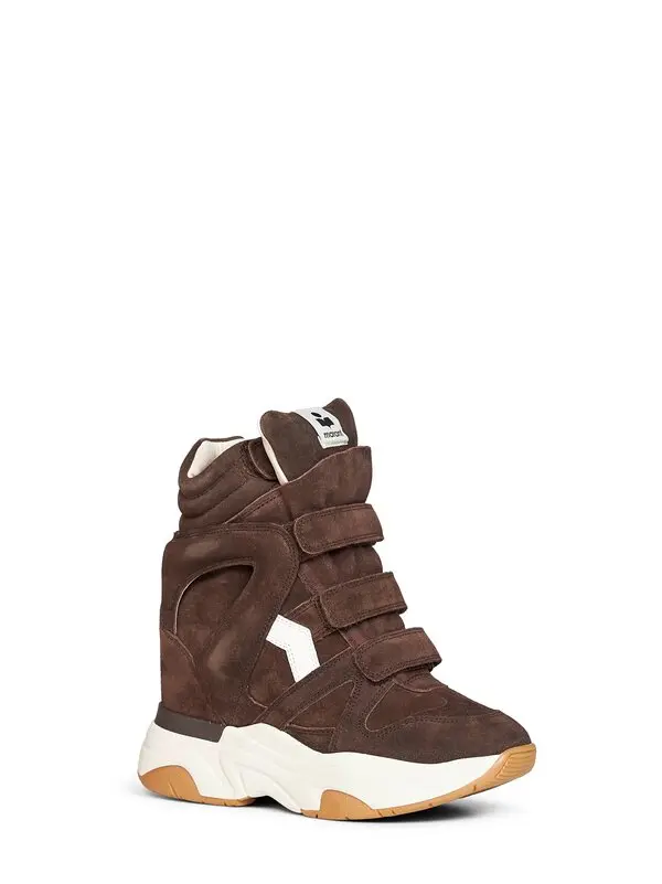 Isabel Marant Étoile Chocolate Suede Balskee Sneakers
