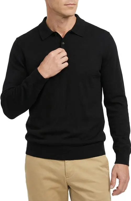 Scott Barber 12gg Cashmere Quarter Zip Sweater - Black