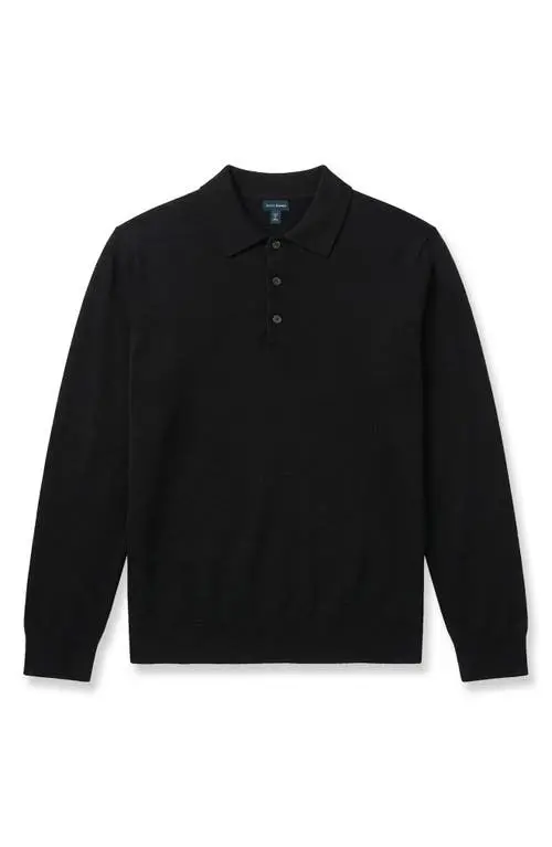 Scott Barber 12gg Cashmere Quarter Zip Sweater - Black