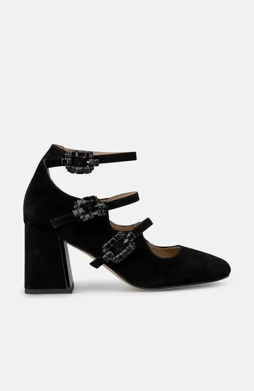 ALMA EN PENA Buckle Heeled Shoes - Black