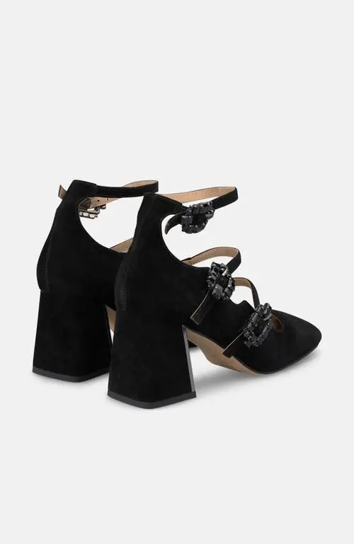 ALMA EN PENA Buckle Heeled Shoes - Black