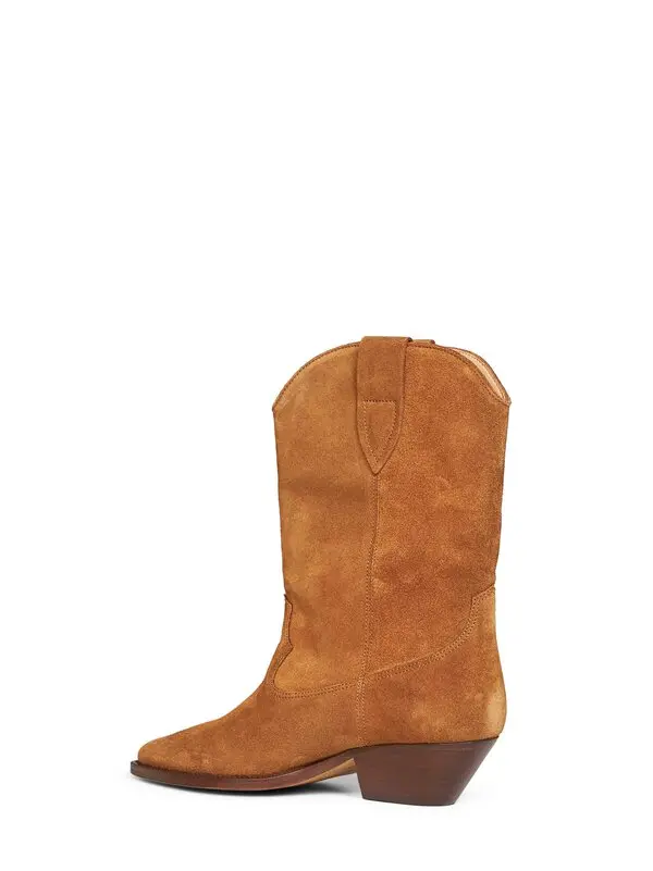 Isabel Marant Étoile Cognac Suede Duerto Western Boots