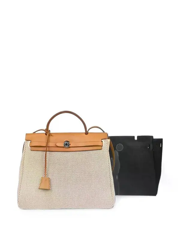 Hermès 2003 Gm Herbag Tote Bag - Neutrals