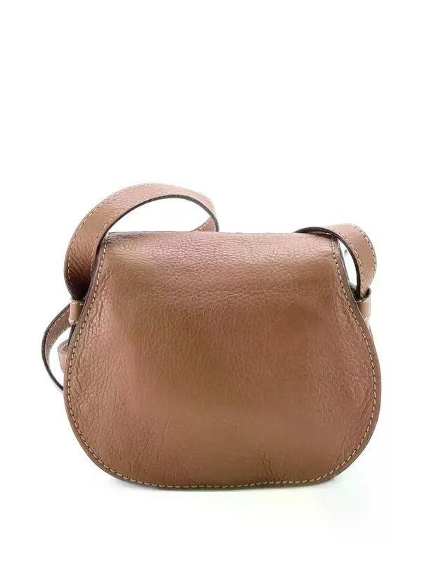 Chloé Marcie Leather Mini Crossbody Bag - Brown